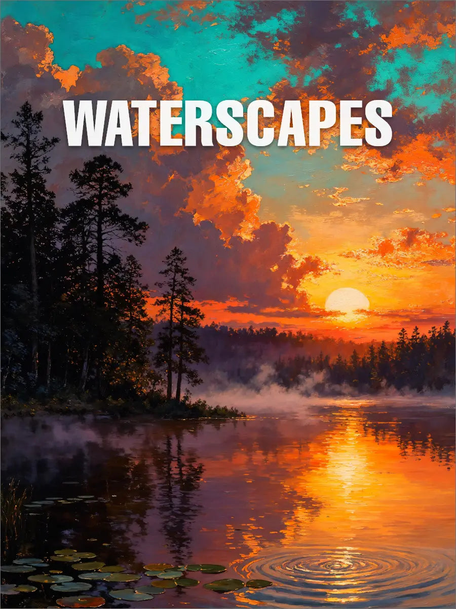 Water Scapes – Horizontal Canvas Waterscape Art – Page 2 – Art Academi