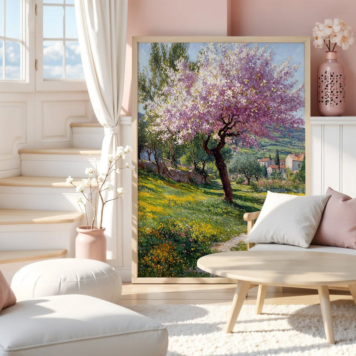 Lonely Orchard – Spring Blossom Tree Painting By Kevin Kia – Art Academi