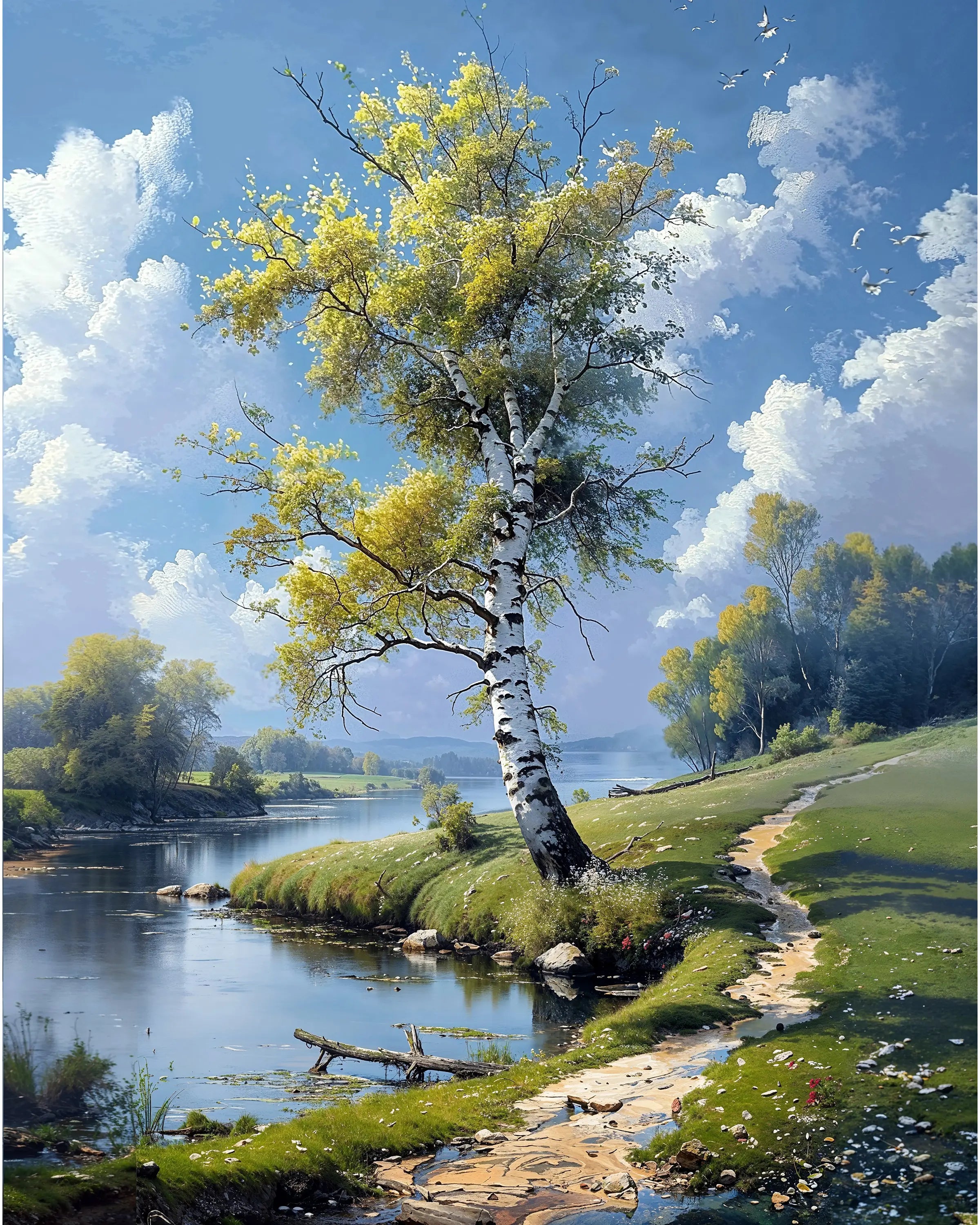 Riverbend Fine Art Print – Tranquil River Landscape By Kevin Kia – Art ...