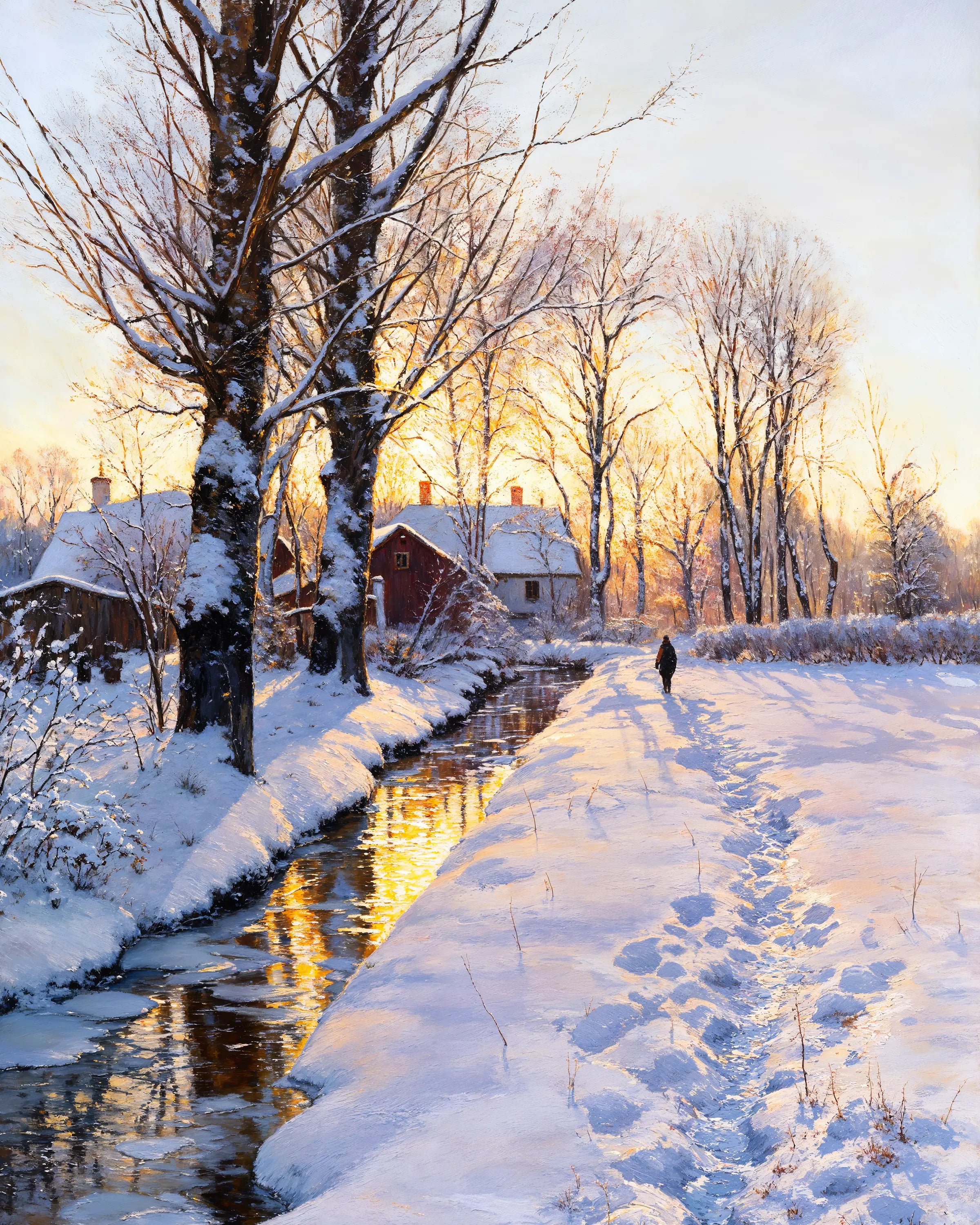 Last Light II Winter Sunset Fine Art Print By Kevin Kia – Art Academi